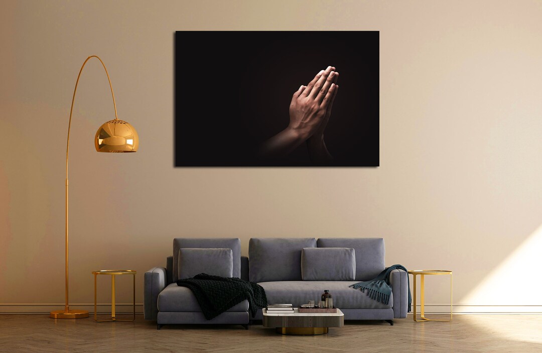 Hands Folded in Prayer Shown in the Picture Image Hands That Pray Decor ...