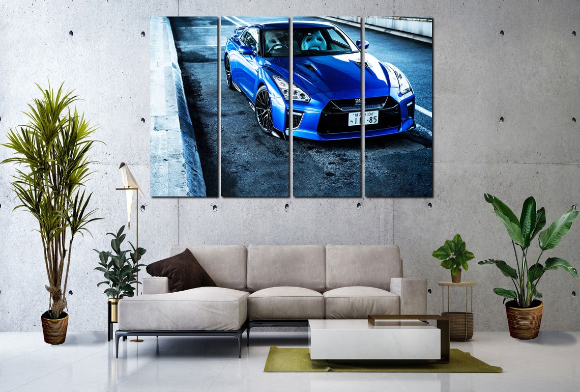 Supercar Nissan GTR R35 Wall Art Canvas Set Very Fast Nissan - Etsy