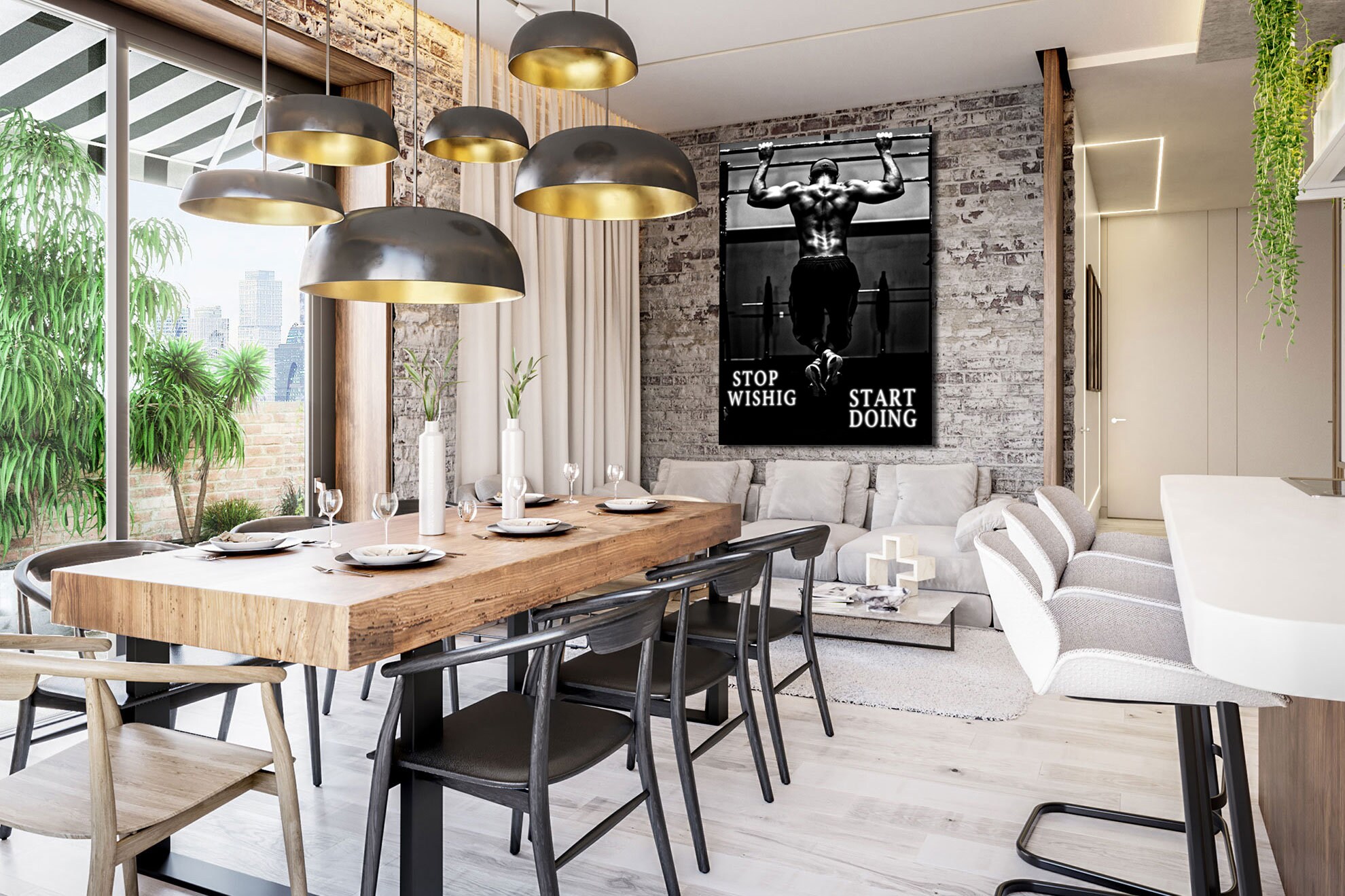 Gym Wall Art Canvas. Motivation Poster. Fitness Studio Art. Motivation ...