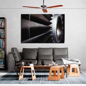 Jet Engine for Original Wall Decor of Loft Style House Cool Aviation ...