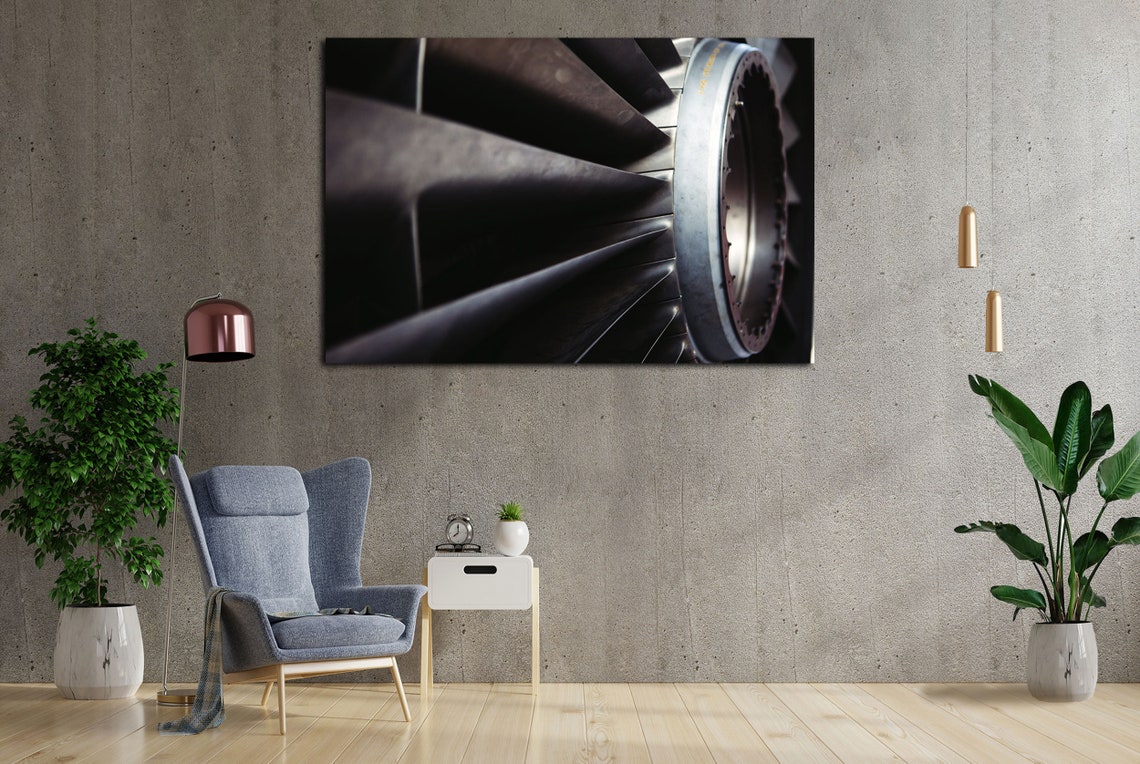 Jet Engine for Original wall Decor of Loft Style House Cool | Etsy