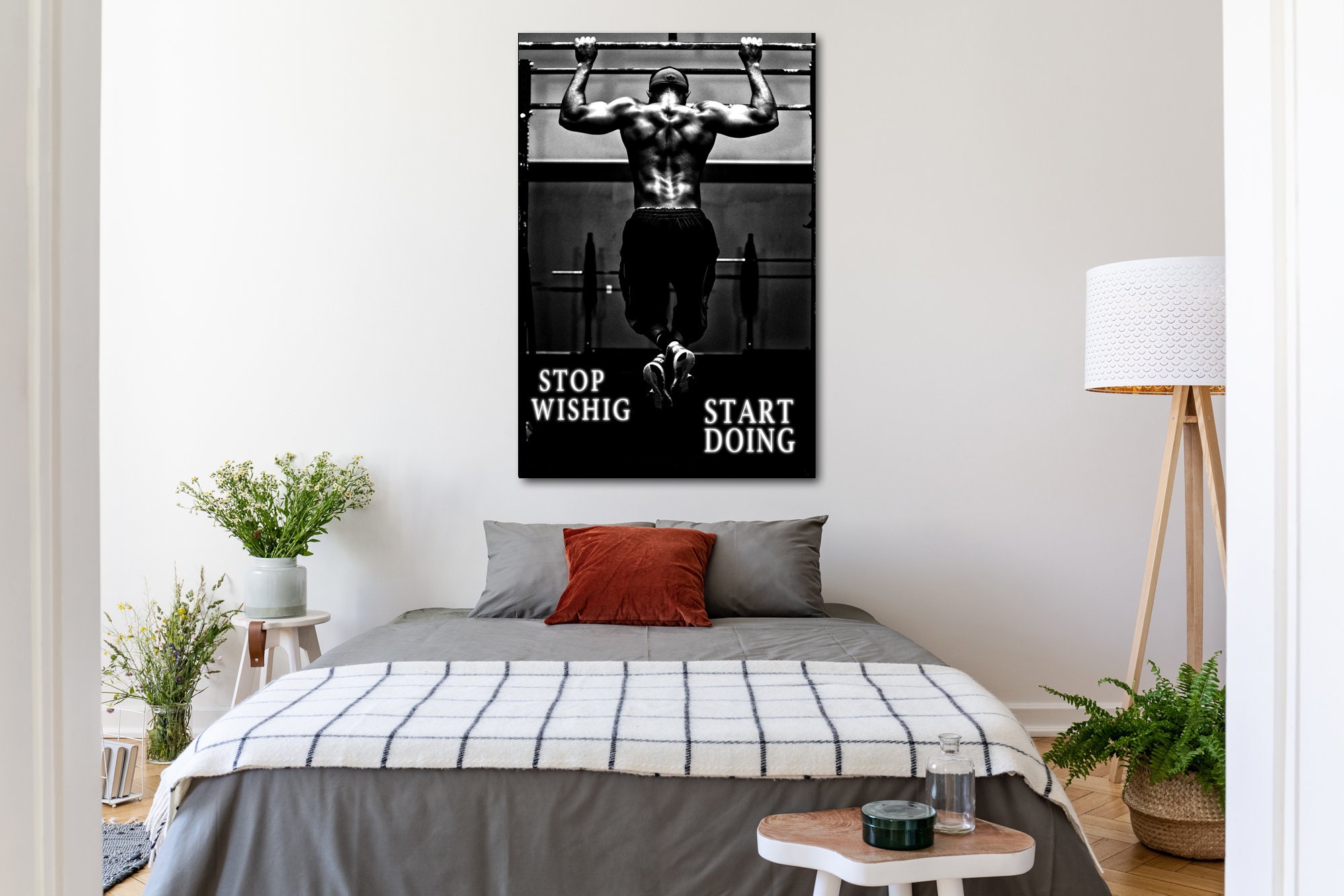 Gym Wall Art Canvas. Motivation Poster. Fitness Studio Art. Motivation ...