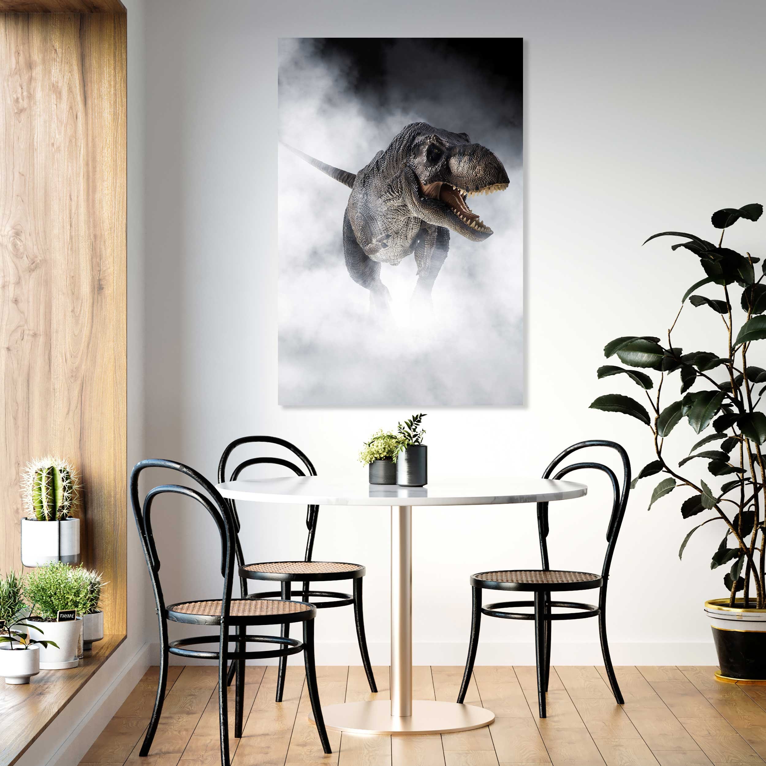 Tyrannosaurus Original Wall Decor, T Rex Picture Decor, Dinosaur Print ...