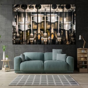 Engine Cutaway on Canvas Sets Cool Photos of Disassembled Engine for ...