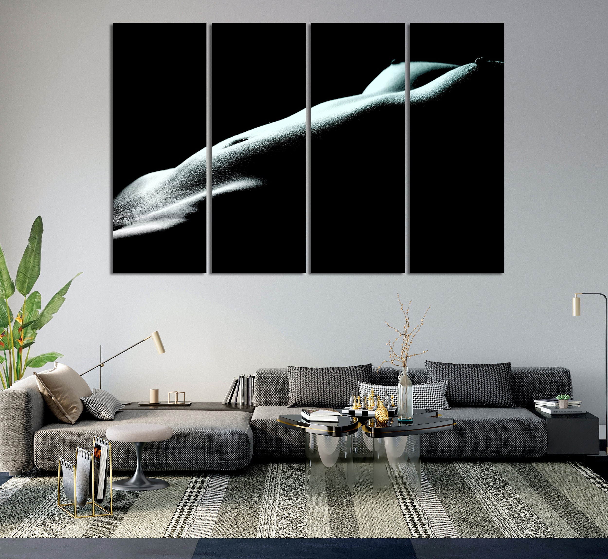 Erotic Wall Art Girl Nu Print Bedroom Wall Decor Office Art Decor