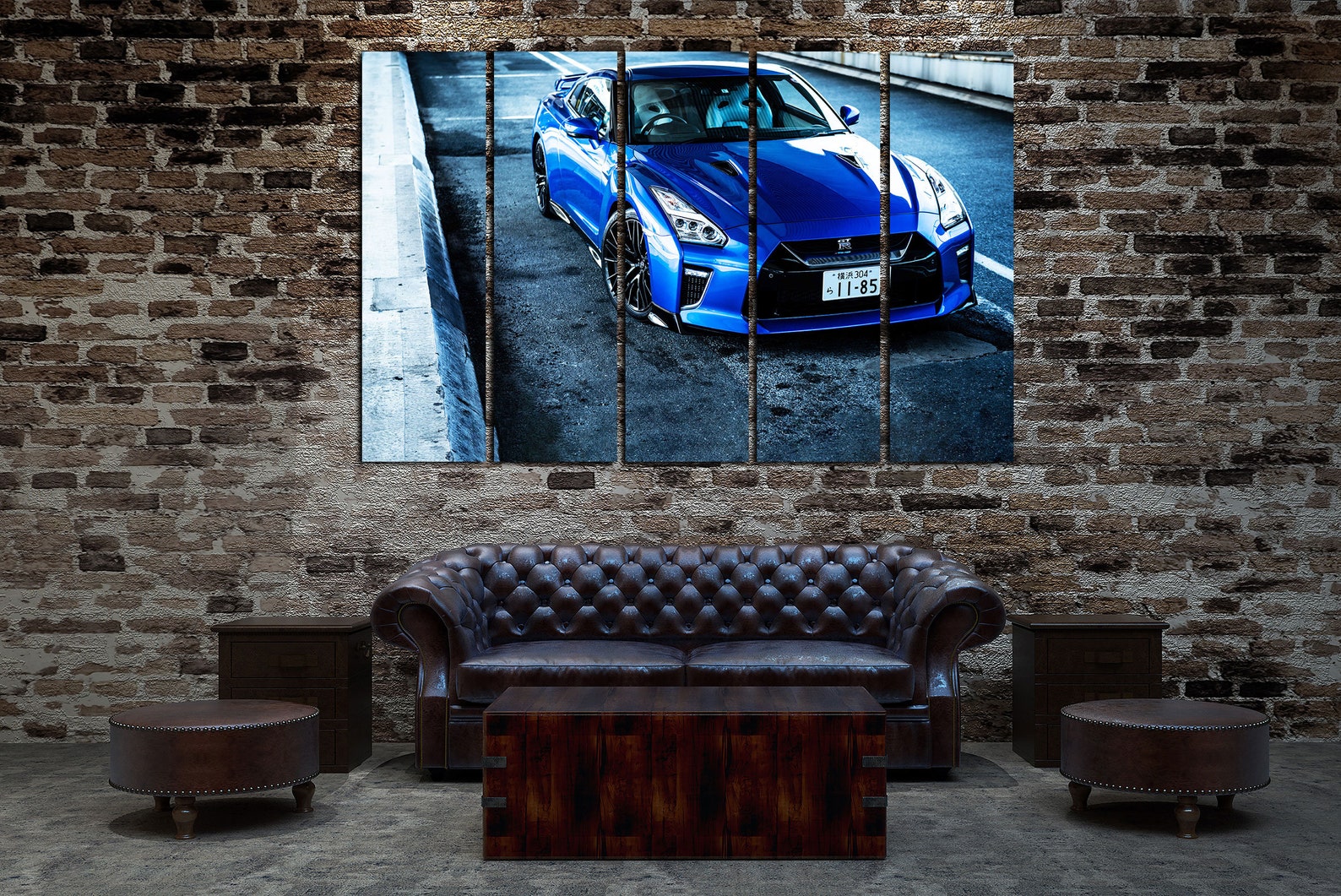 Supercar Nissan GTR R35 Wall Art Canvas Set Very Fast Nissan - Etsy