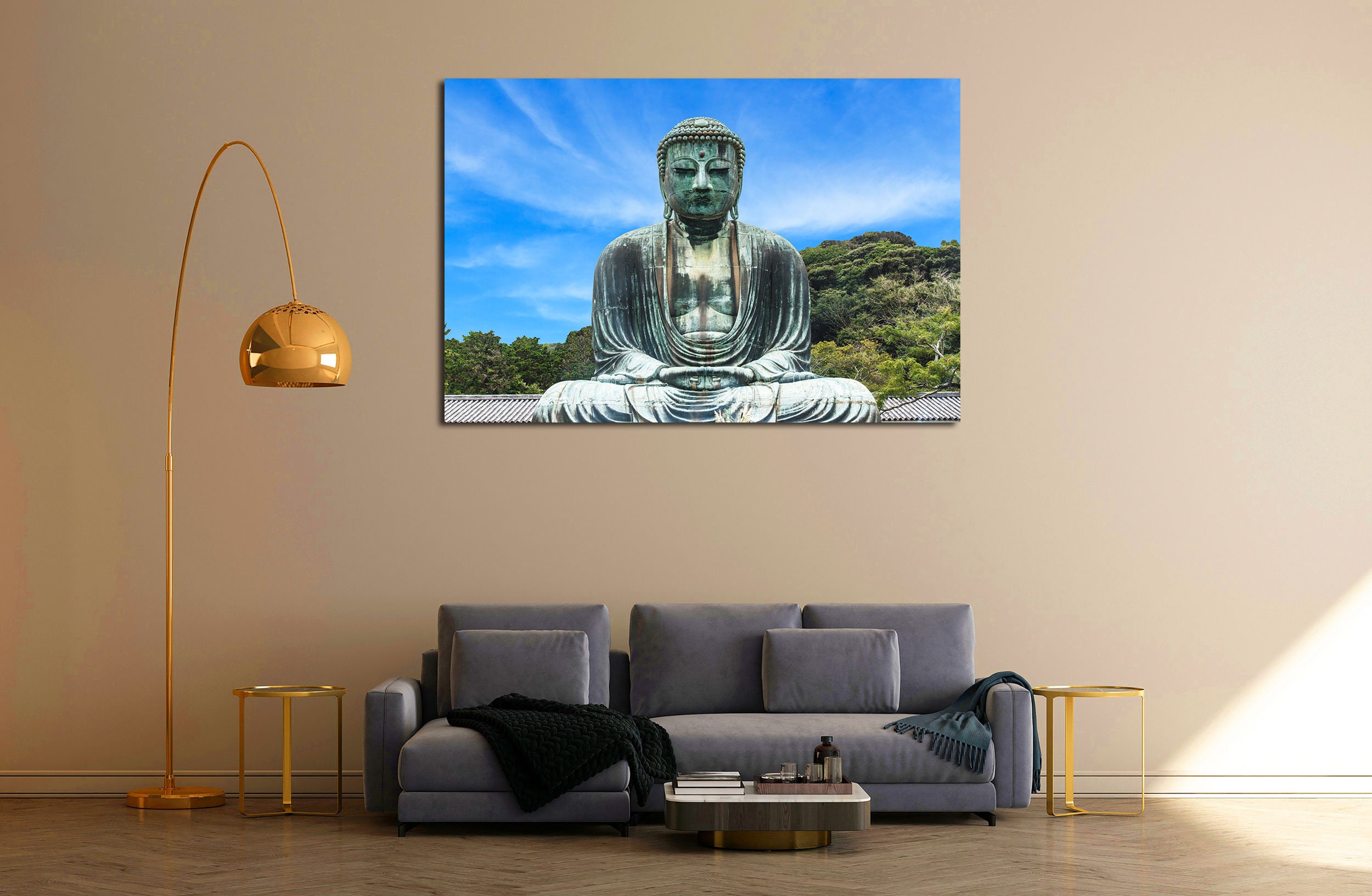 Kotoku in Buddhist Temple of the Judo School in Kamakura Large Bronze ...