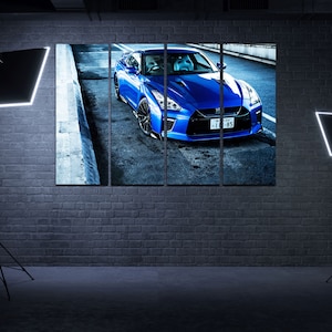 Supercar Nissan GTR R35 Wall Art Canvas Set Very Fast Nissan - Etsy