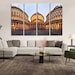 Milan Wall Art Canvas Set Italy Wall Decor San Carlo Al Corso Wall Art ...