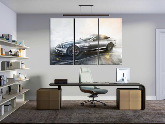 Supercar Mercedes Benz SLR Mclaren for Cool Decoration Wall in Home Original Art Presents With Mercedes Benz SLR Mclaren Etsy