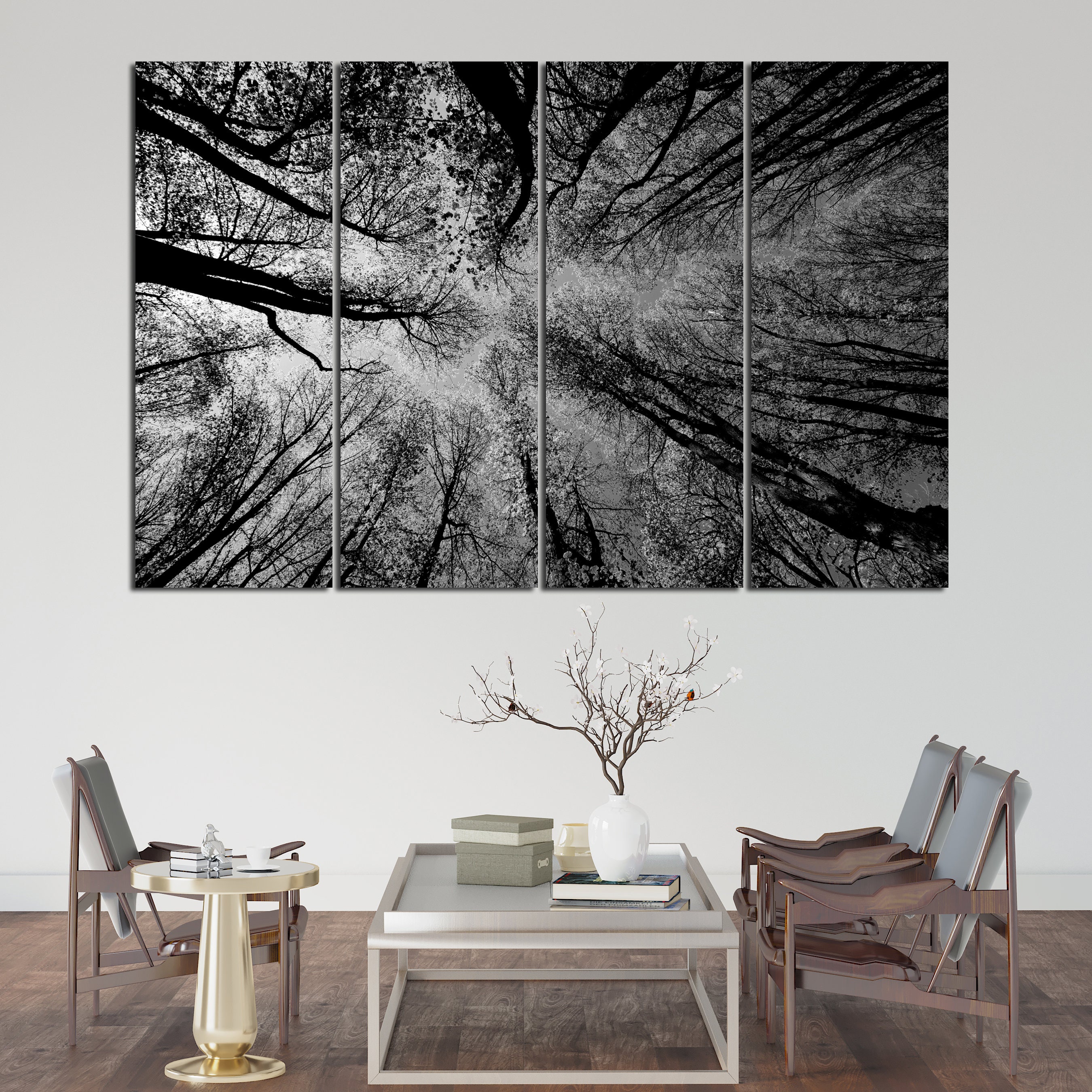 Tree Wall Art Leaf Wall Art Tree Branch Print Abstract Tree Large ...