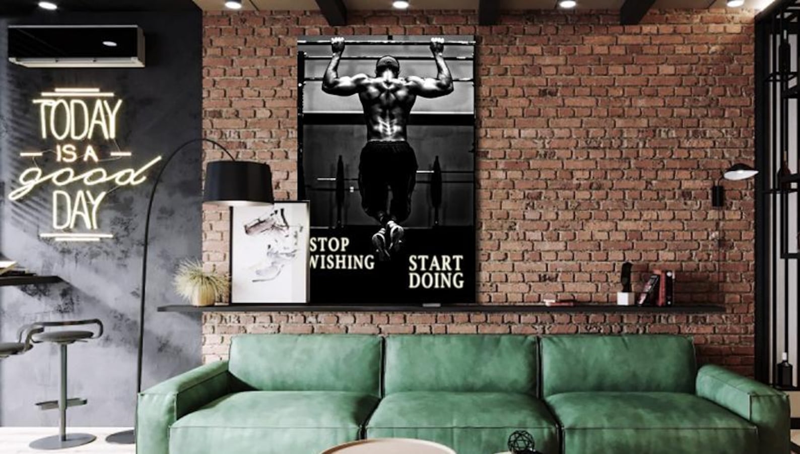 Gym Wall Art Canvas. Motivation Poster. Fitness Studio Art. Motivation ...