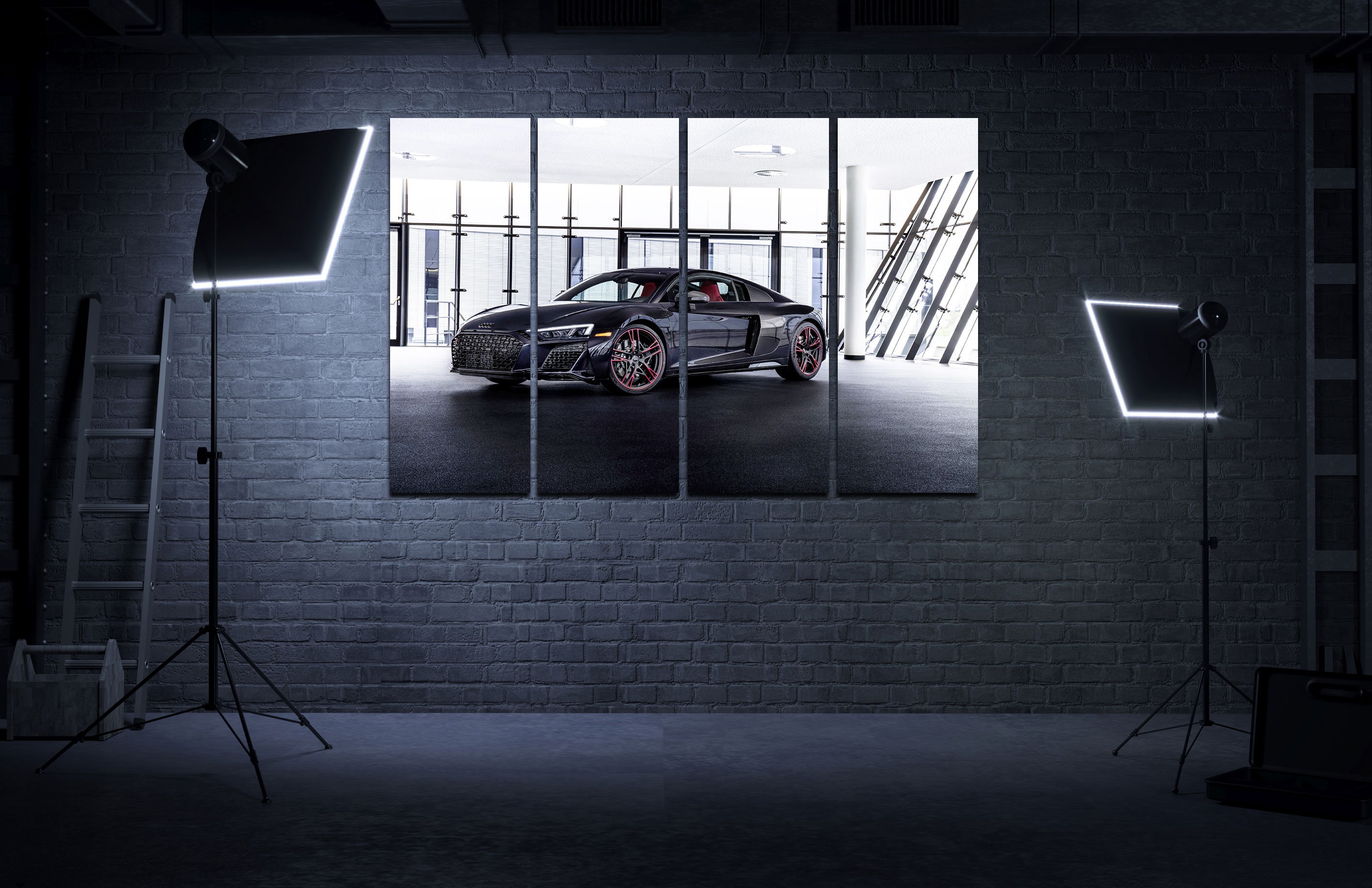 Audi R8 Wall Art Canvas Set Awesome Sport Car Audi R8 for - Etsy