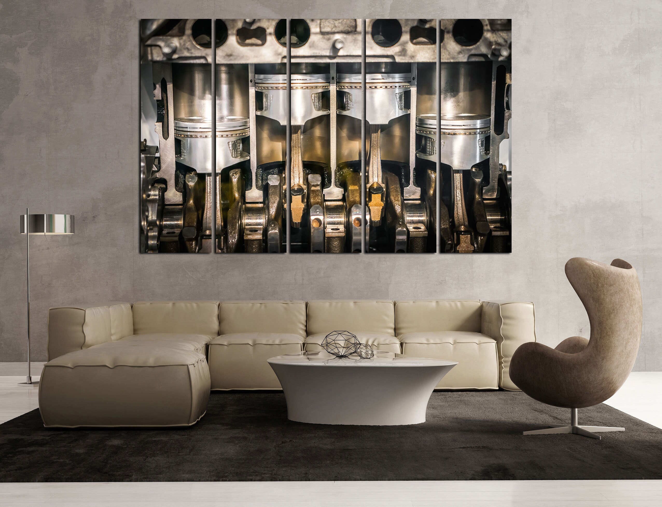 Engine Cutaway on Canvas Sets Cool Photos of Disassembled Engine for ...