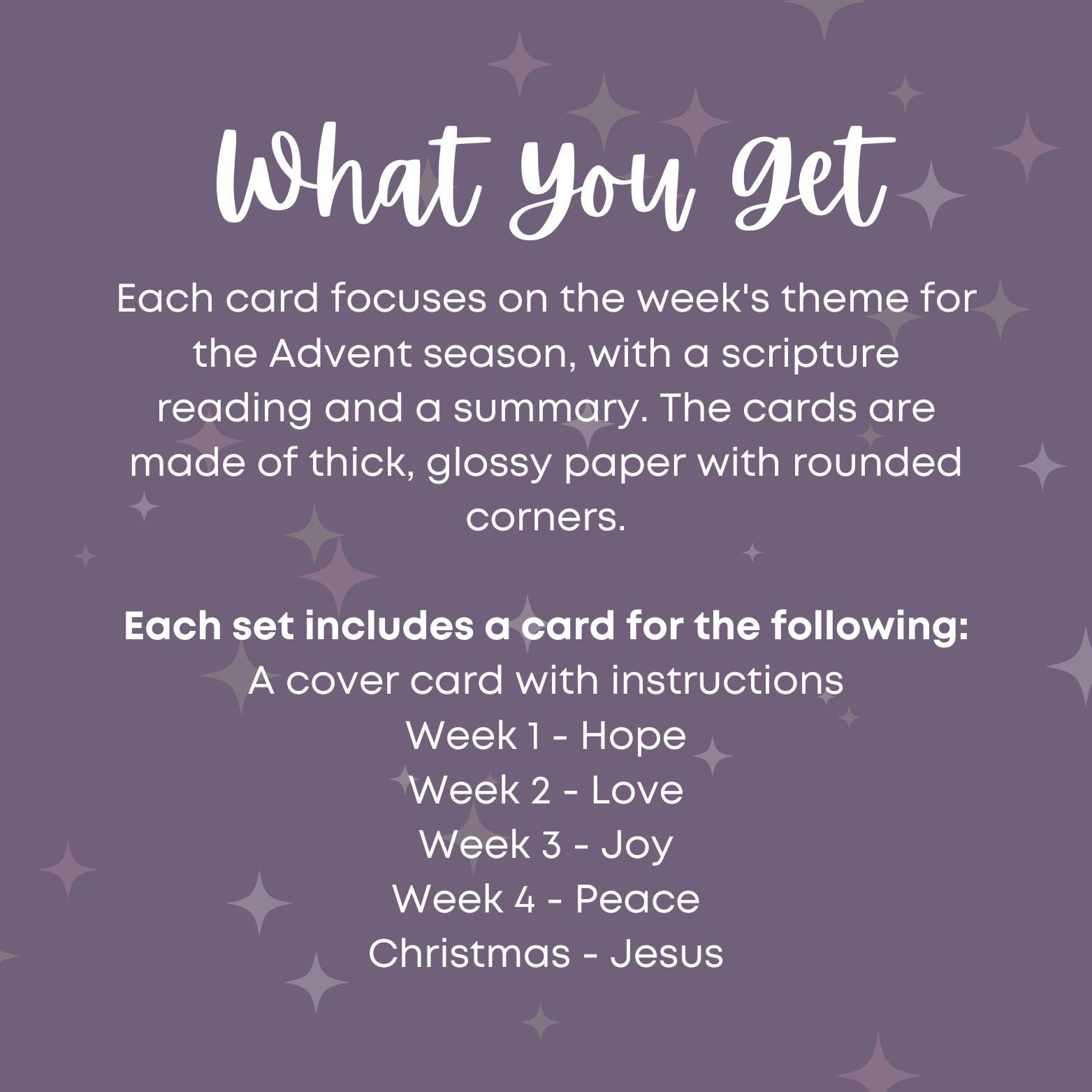 Advent Scripture Cards for Kids - Christmas Advent Calendar Countdown ...