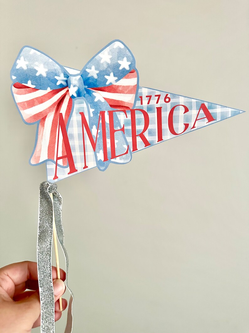 Fourth of July Printable Flag Craft Fourth of July Printable Party ...