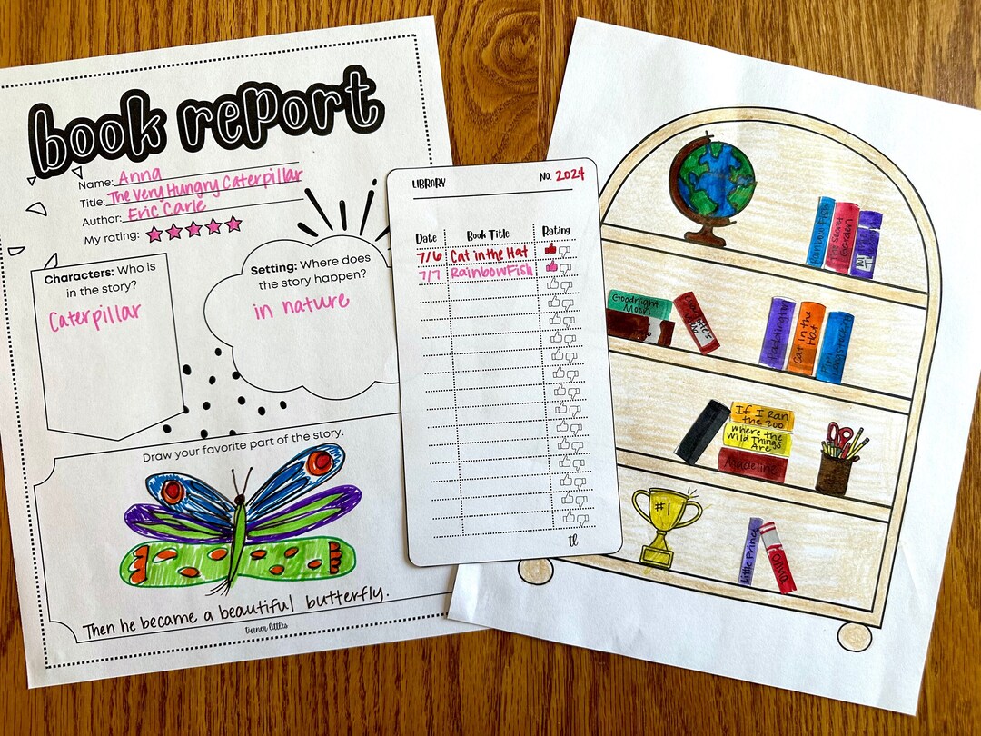 Book Report Template for Kids - Reading Log for Kids PDF Download ...
