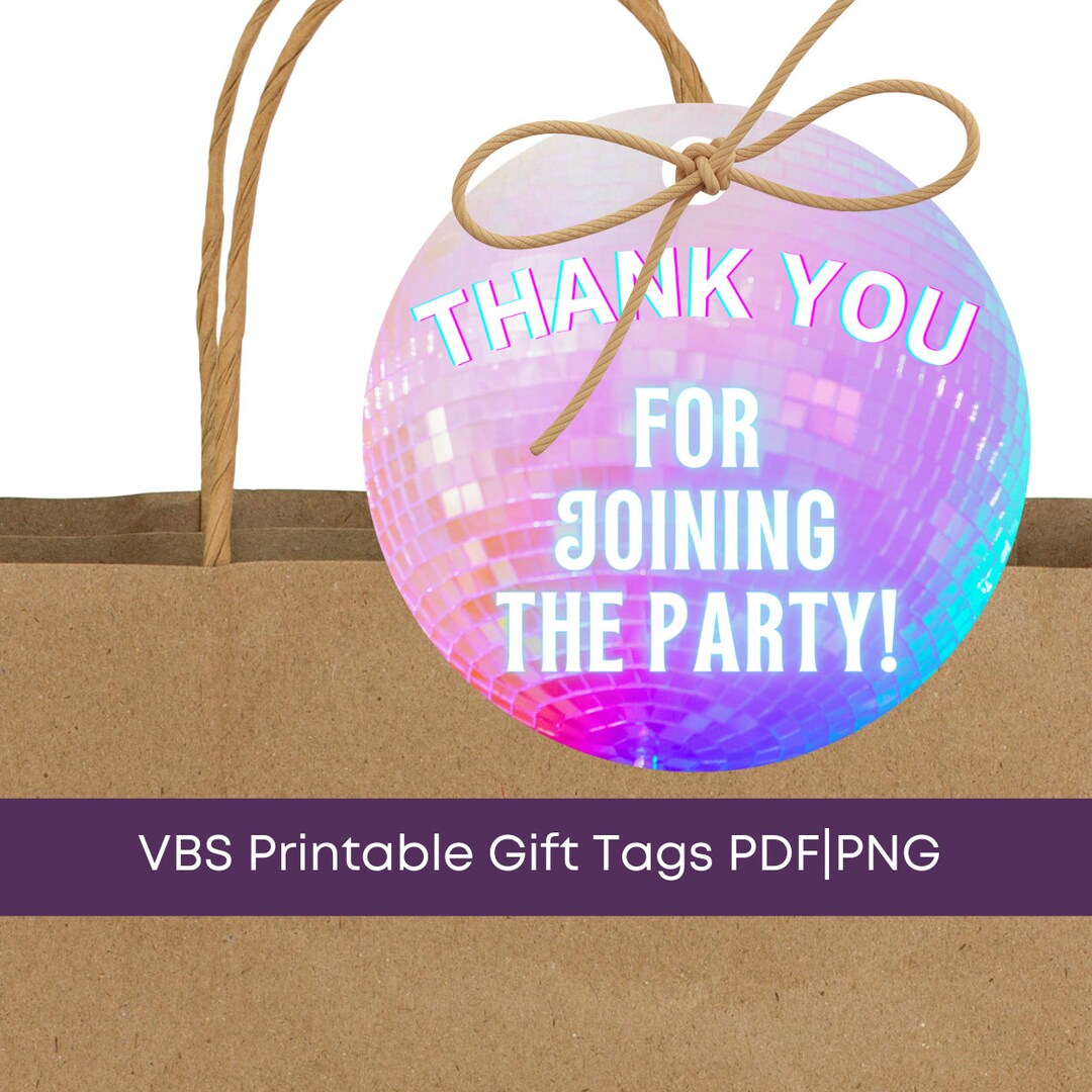 Start the Party VBS Printable Gift Tags, Volunteer Appreciation, Party ...