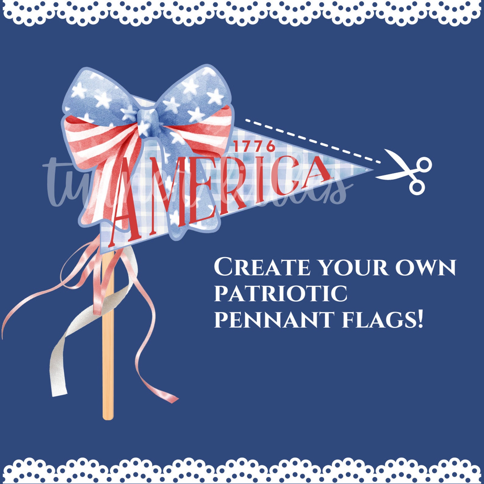 Fourth of July Printable Flag Craft Fourth of July Printable Party ...