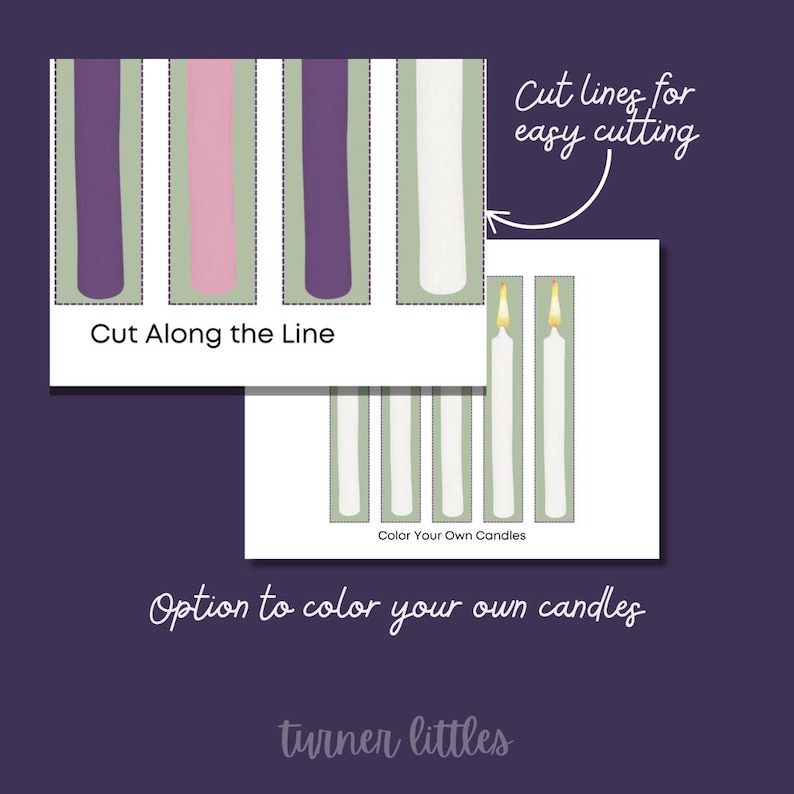 Printable Advent Wreath Craft for Kids, Printable Advent Calendar ...