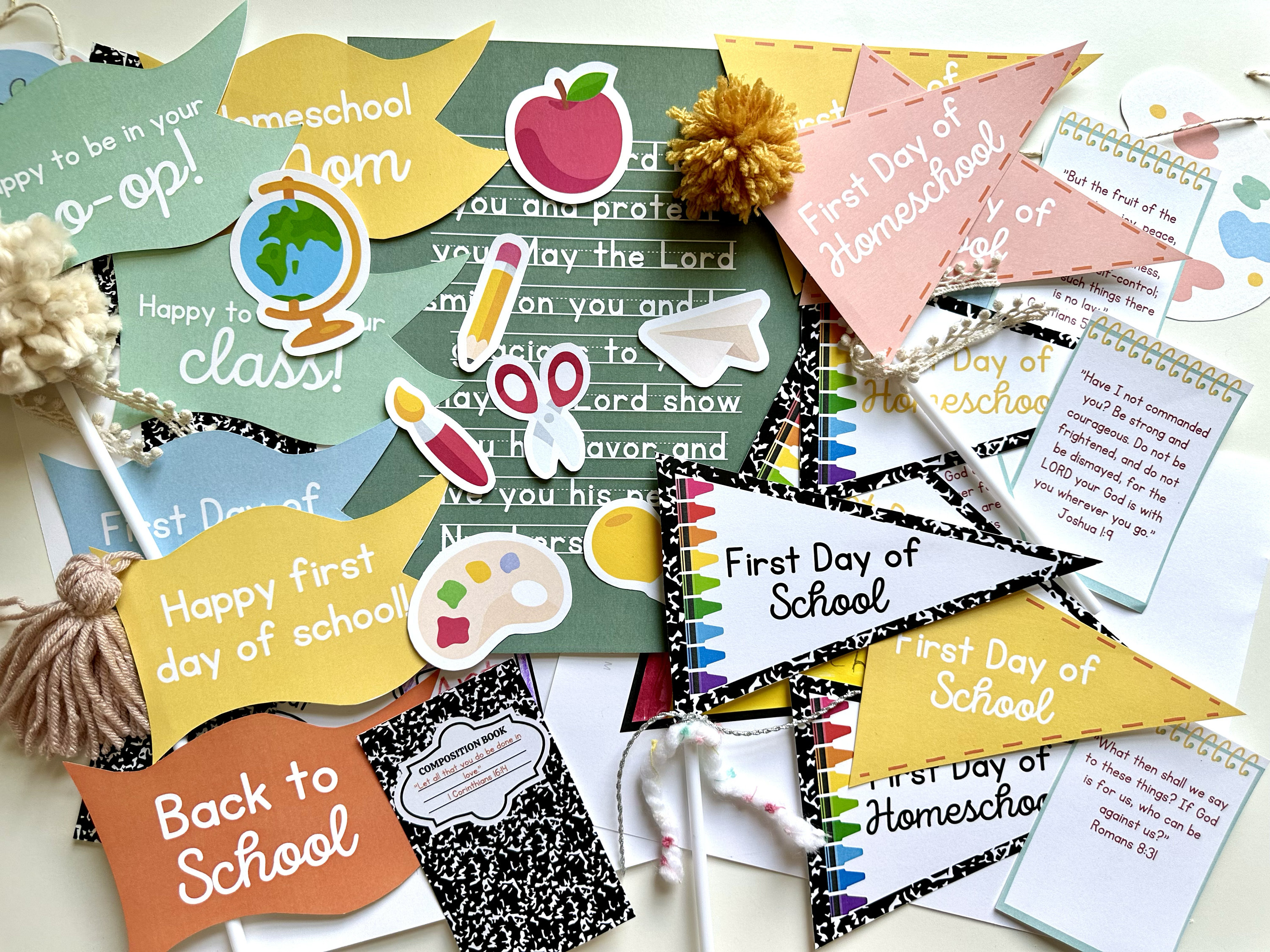 Back to School Scripture Poster Homeschool Classroom Decor - Etsy