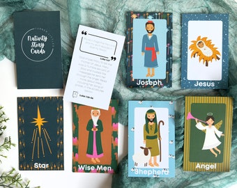 Nativity Christmas Flash Cards Montessori Three (Download Now) - Etsy