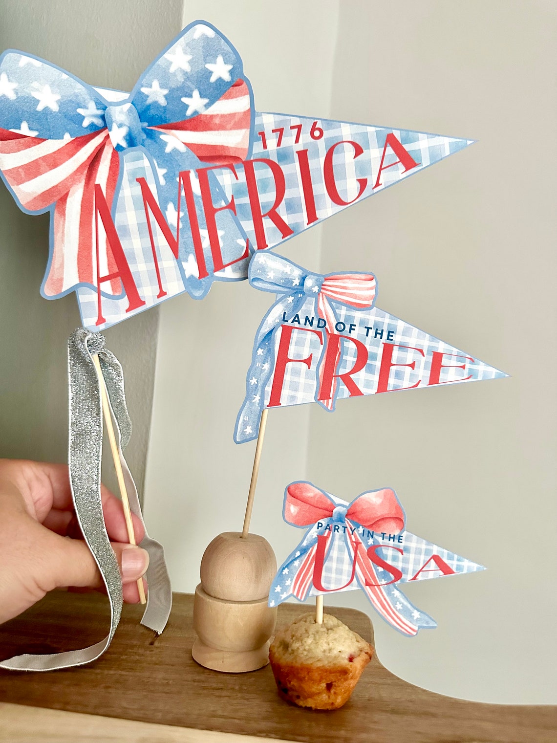 Fourth of July Printable Flag Craft Fourth of July Printable Party ...