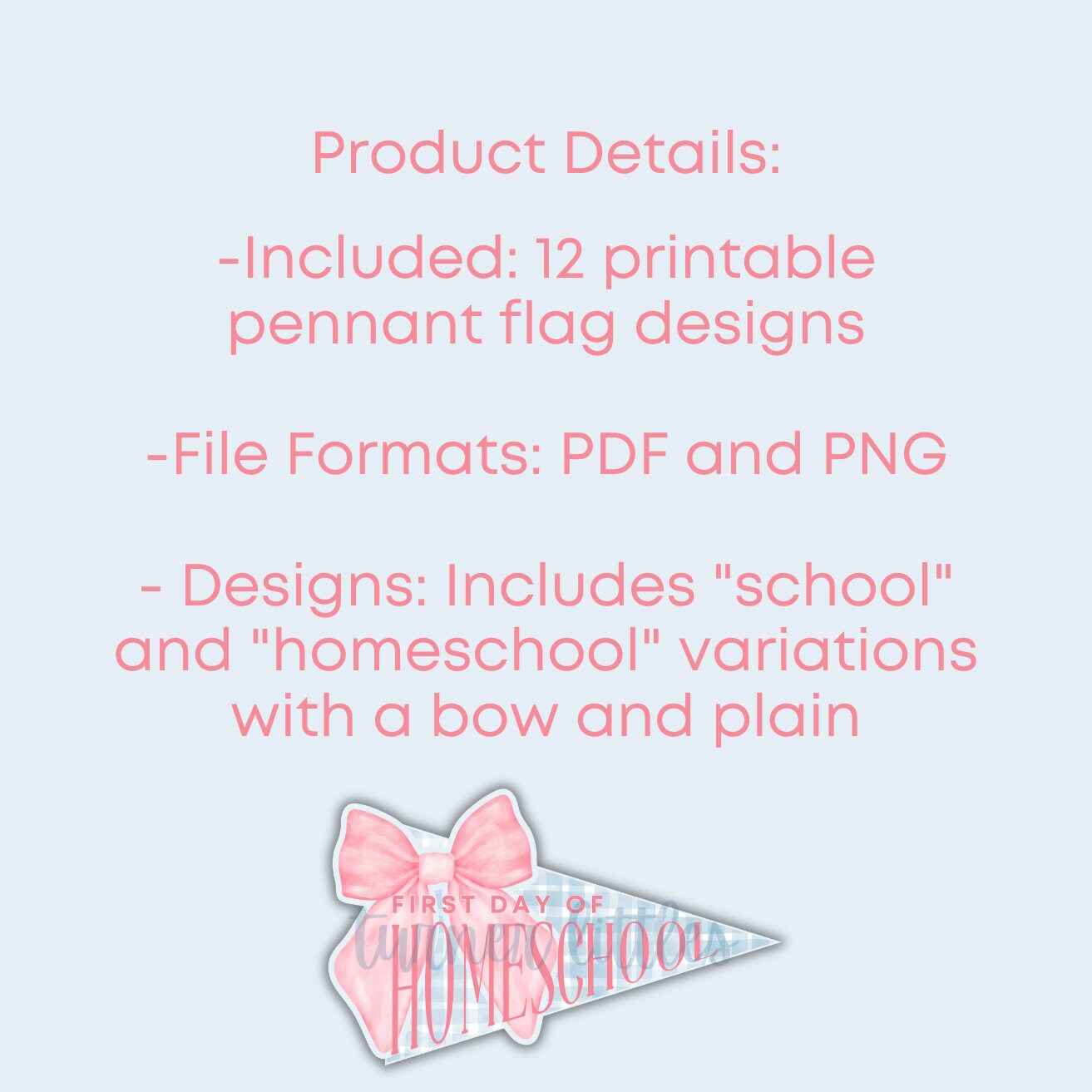 First Day of School Sign - First Day of Homeschool Preppy Flag - DIY ...