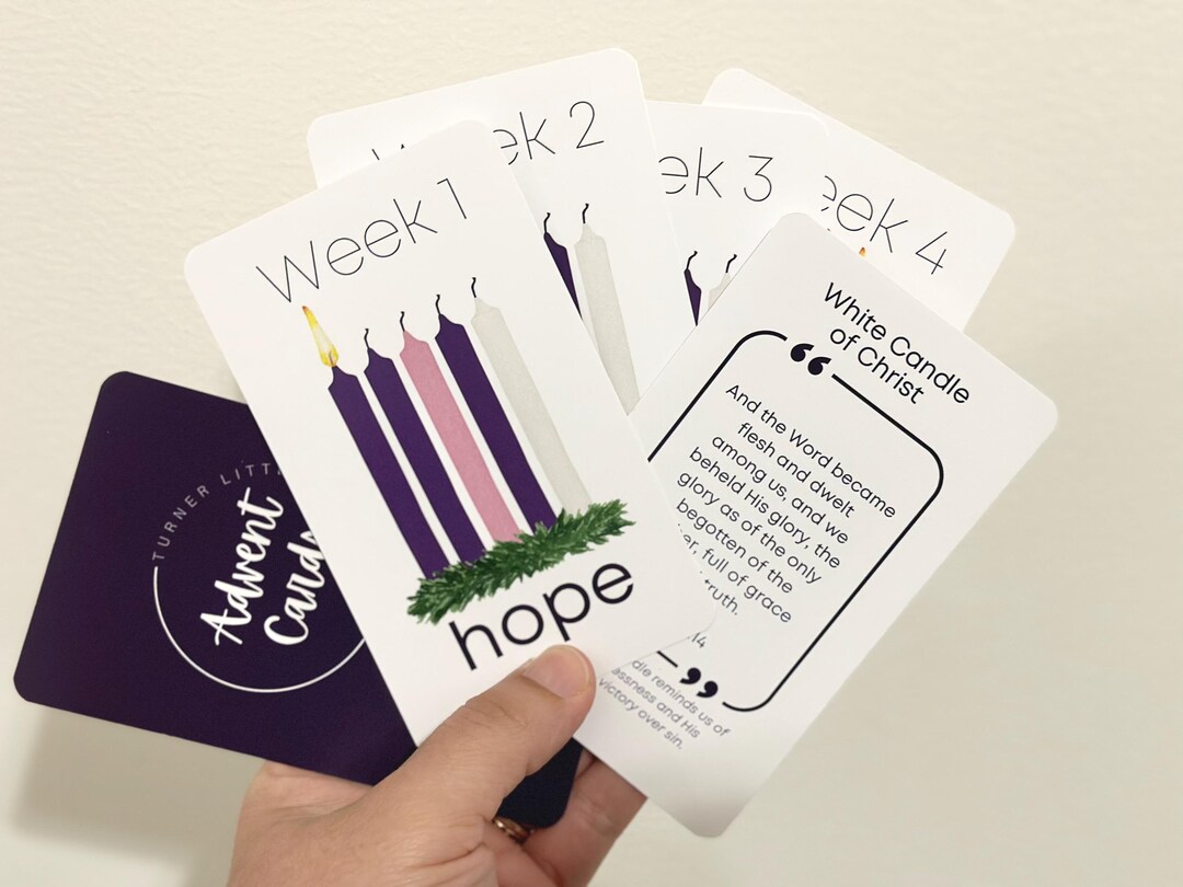 Advent Activity Card Set - Engaging Advent Flashcards for Kids - Weekly ...