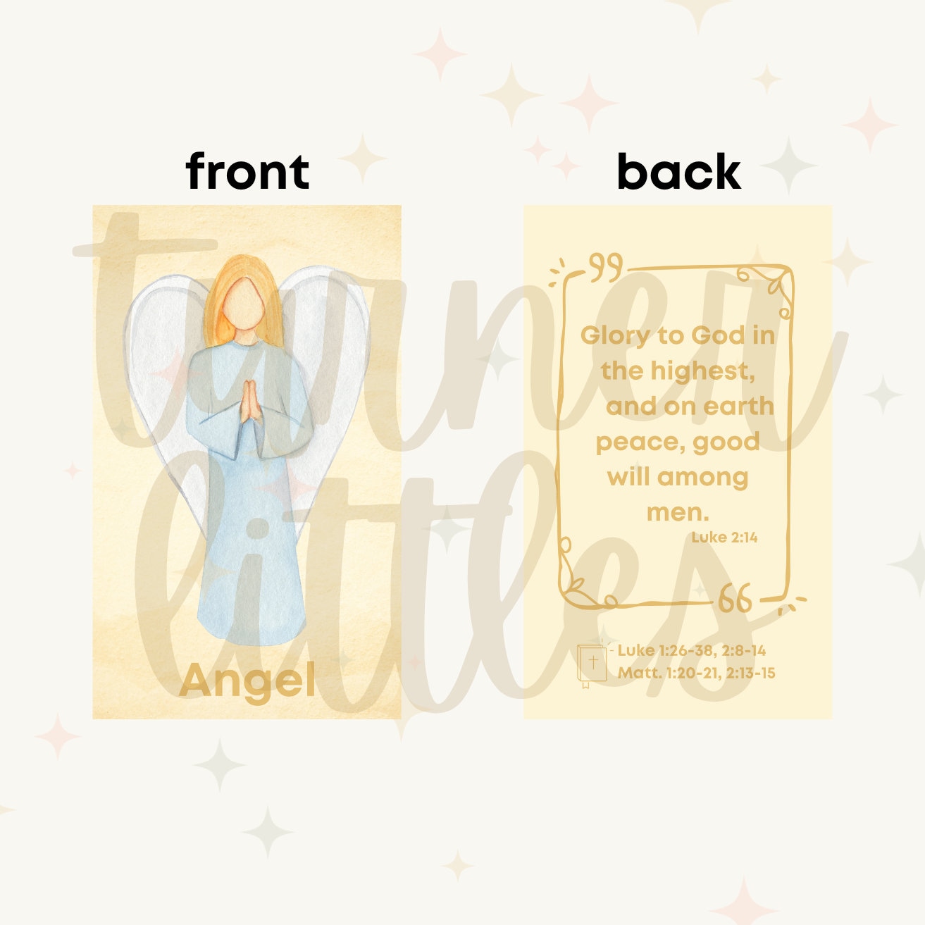 Nativity Scripture Cards Nativity Story Cards Christmas Story Cards ...