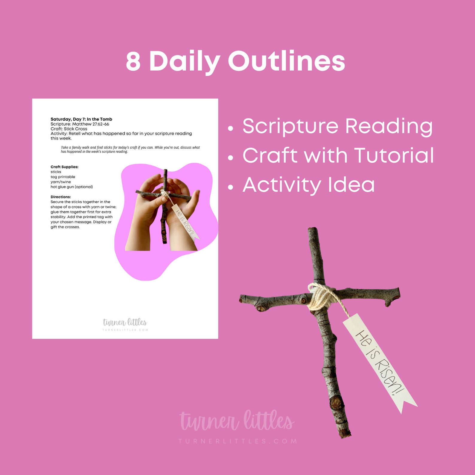 Printable Easter Activity Pack for Kids With Crafts, Scripture Reading ...