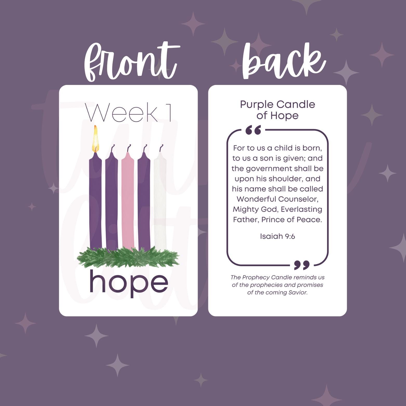 Advent Scripture Cards for Kids - Christmas Advent Calendar Countdown ...