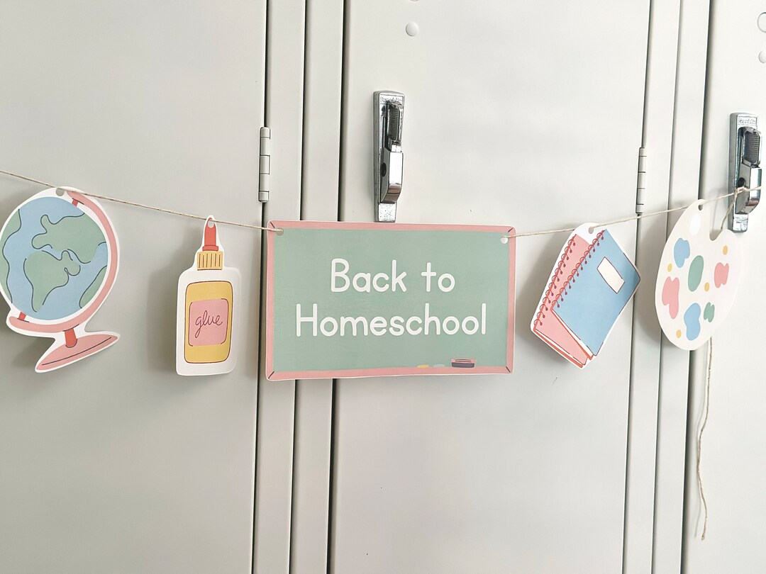 Homeschool Banner Printable: Back to School Decor (PDF) - Etsy