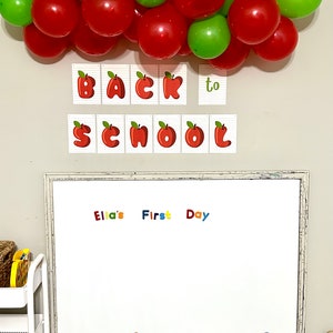 Back to School Apple Banner Printable - Apple Themed Bulletin Board ...
