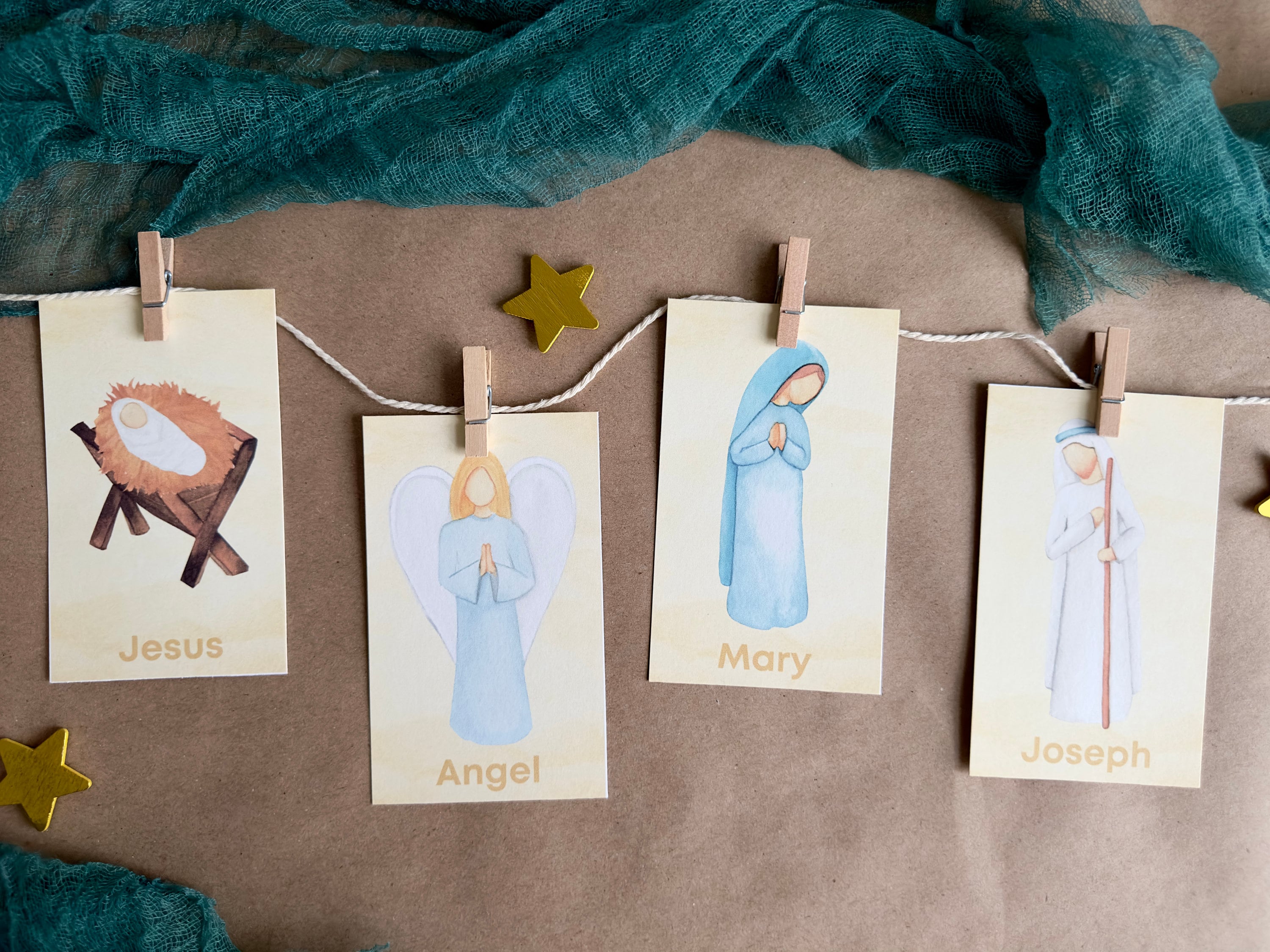 Nativity Scripture Cards Nativity Story Cards Christmas Story Cards ...