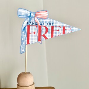 Fourth of July Printable Flag Craft - Fourth of July Printable Party ...