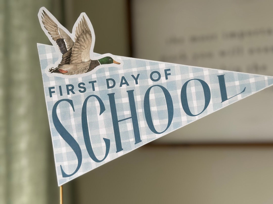 First Day of School Sign for Boys - First Day of Homeschool Sign - DIY ...