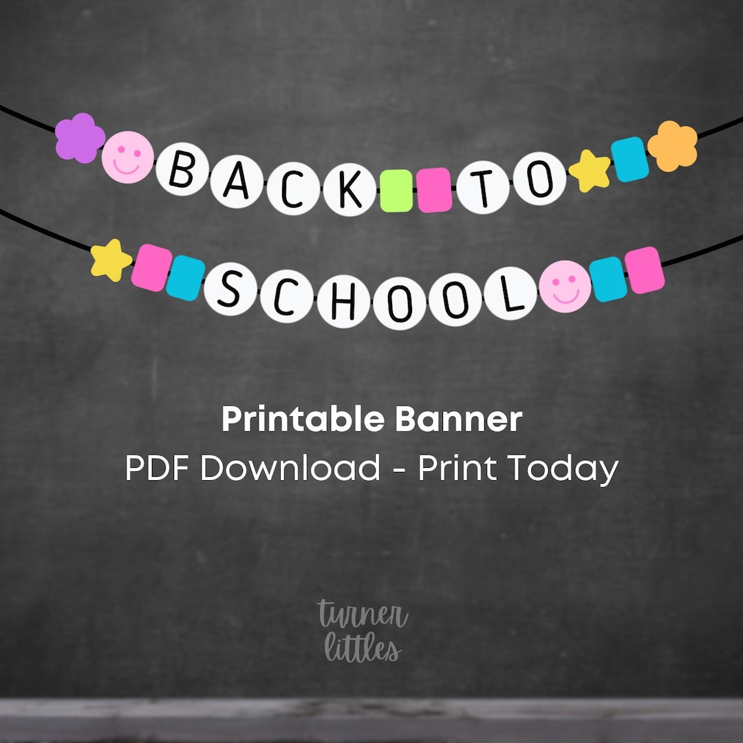 Friendship Bracelet Banner for Classroom - Back to School Bracelet ...