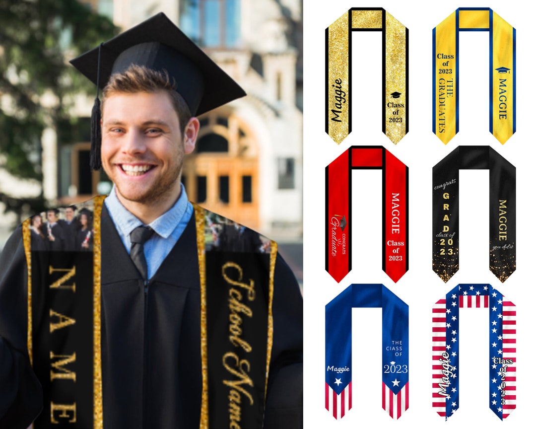 Custom Graduation Shawl, Personalized Name Graduation Shawl ...