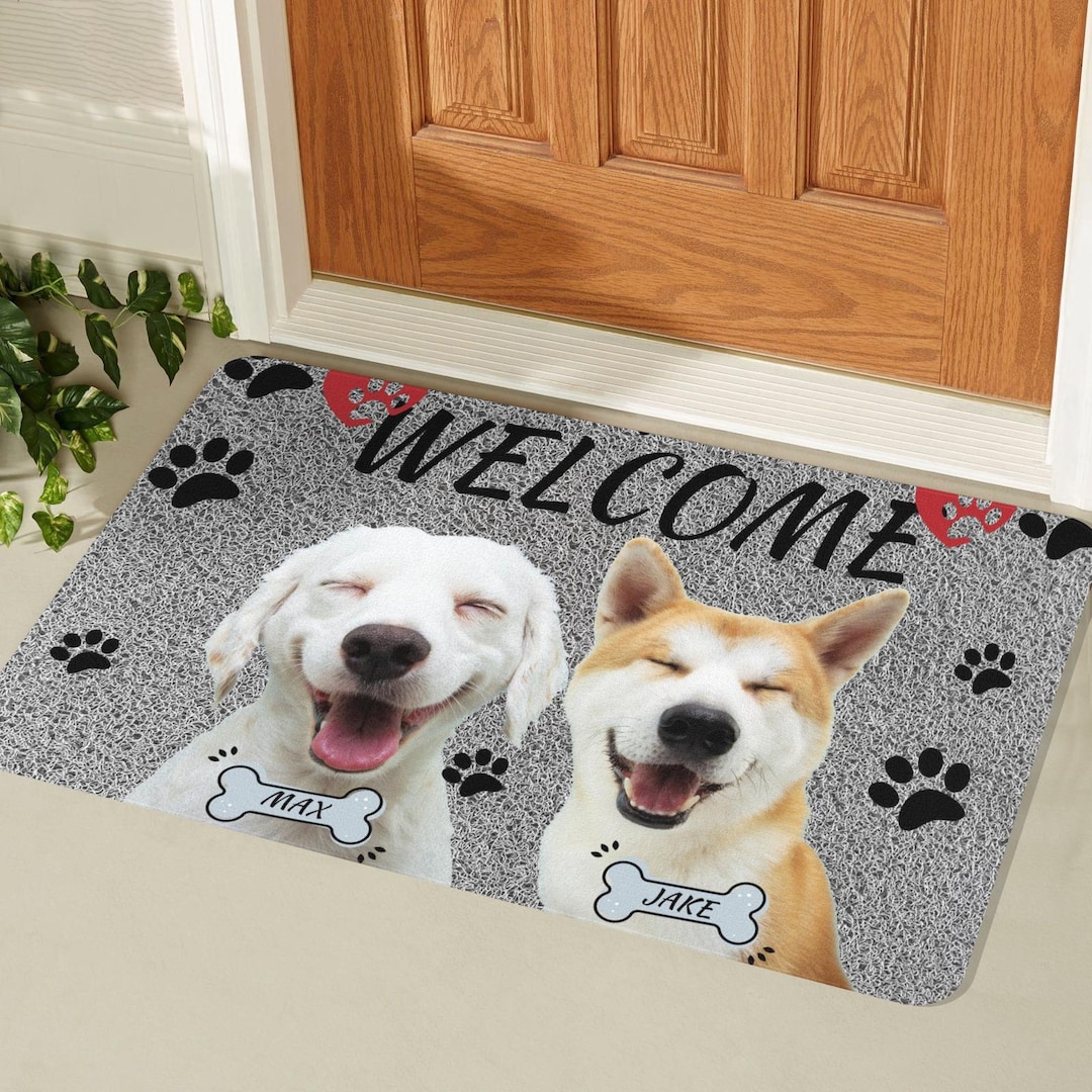 Personalized Pet Photo Doormat, Custom Welcome Mat - Etsy