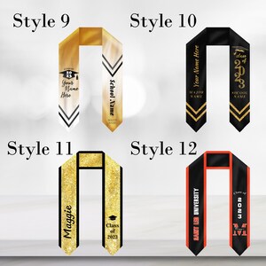 Custom Graduation Stole, Personalized Name Graduation Stole ...