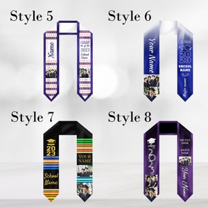 Custom Graduation Stole, Personalized Name Graduation Stole ...