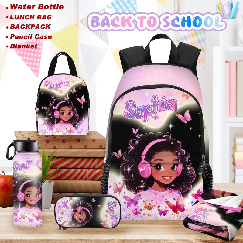 Black Girls School Bags - Etsy