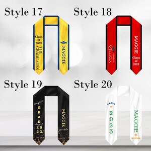 Custom Graduation Stole, Personalized Name Graduation Stole ...