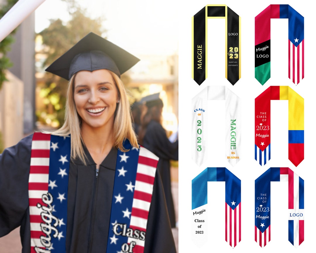 Custom Graduation Shawl Personalized Name Graduation Shawl - Etsy