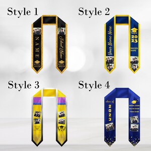 Custom Graduation Stole, Personalized Name Graduation Stole ...