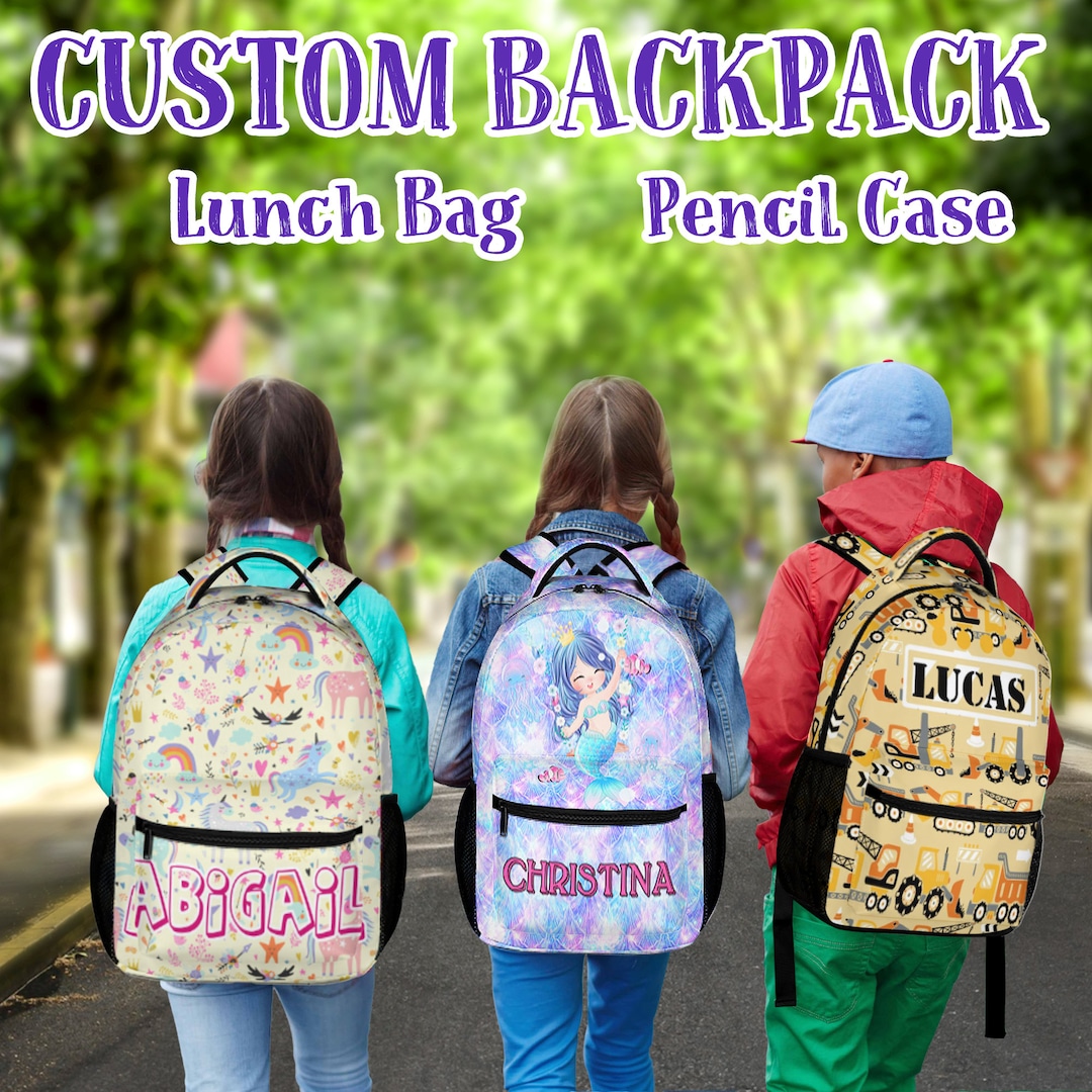 Back to School Gift for Kid, Personalized Backpack With Name, Custom ...