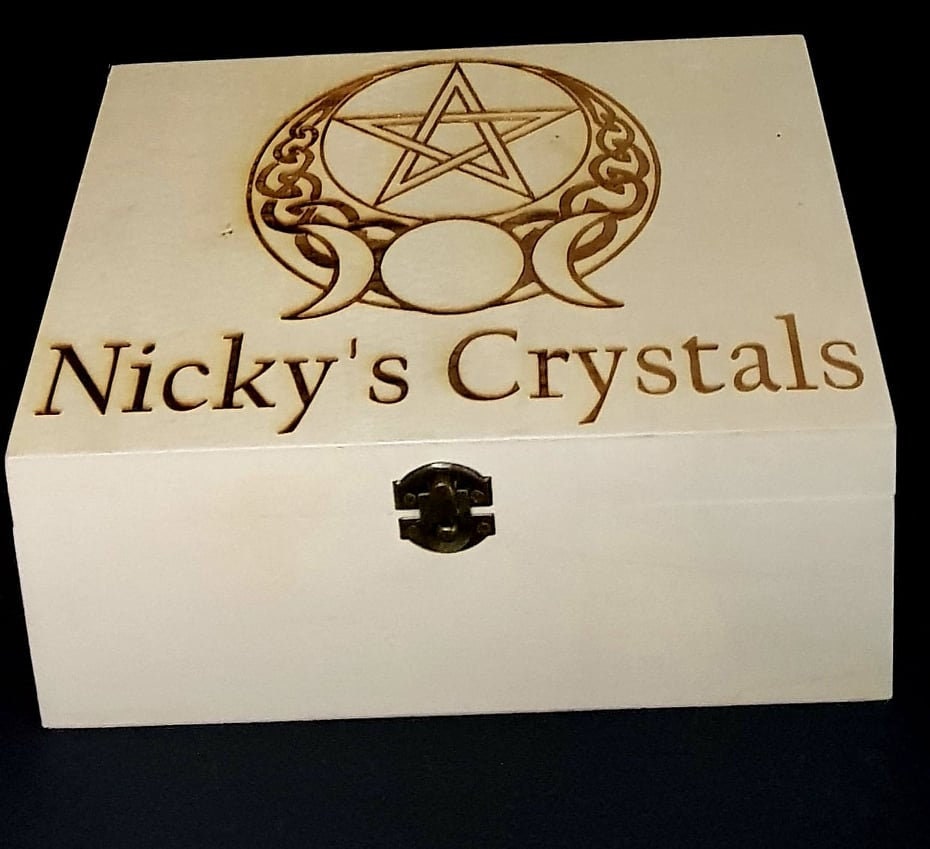 EXTRA LARGE witches Design Wooden Box, Laser Engraved and Personalised ...