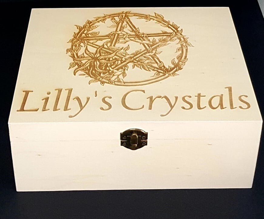 EXTRA LARGE witches Design Wooden Box, Laser Engraved and Personalised ...