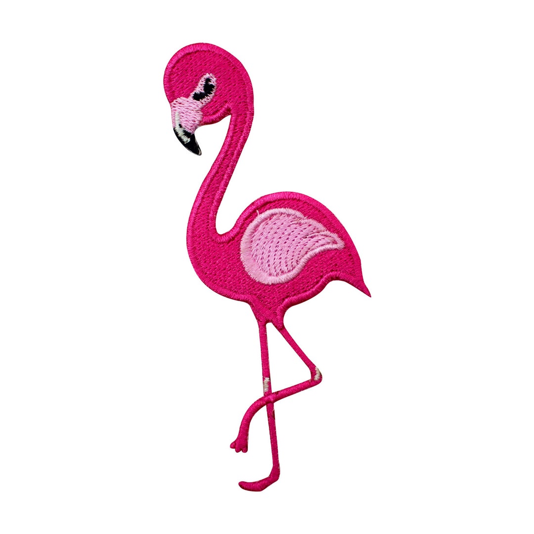 Flamingo Patch, Cute Flamingo Patch, Kids Rhymes Patch Embroidered Iron ...